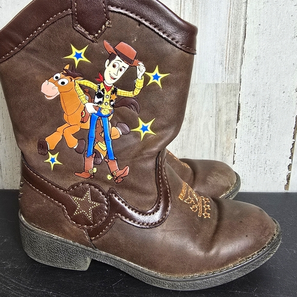 Disney | Shoes | Toy Story Boots Toddler 9 Cowboy Buzz Lightyear Woody ...